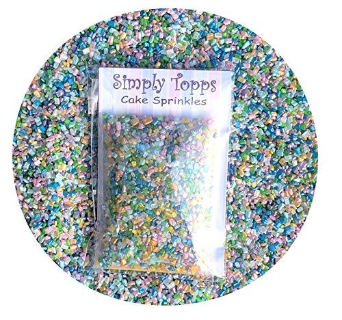 simply topps Mixed Colour Sparkling Sugar Crystals 30g - Cupcake Cake ...