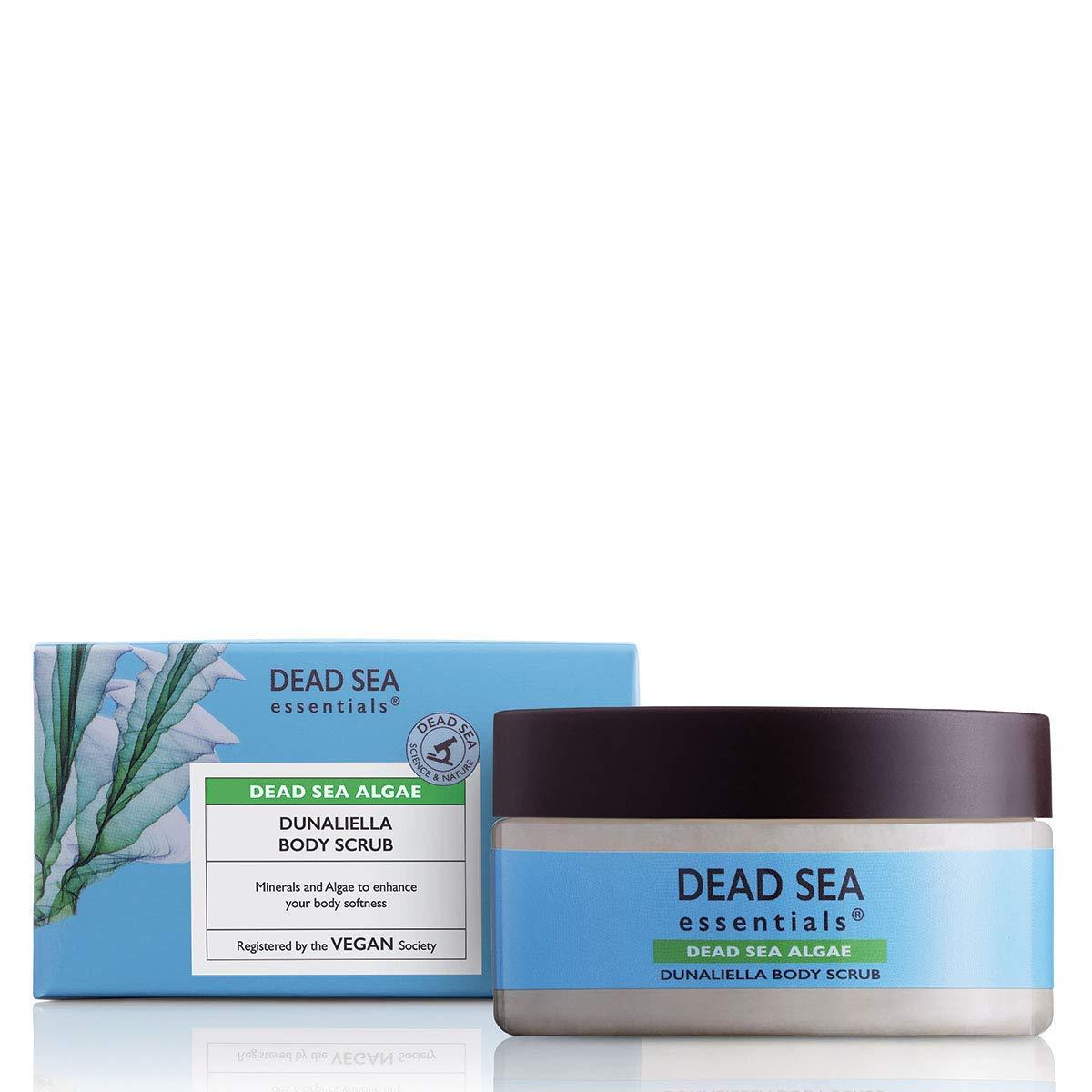 Dead Sea Essentials Exfoliating Body Scrub - Natural Algae & Minerals ...