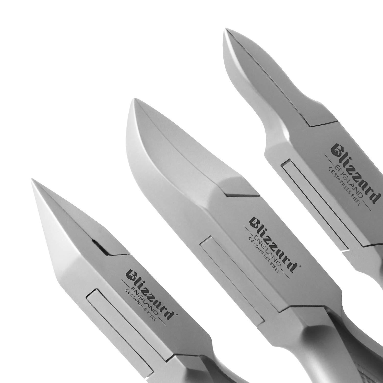 Blizzard 3-Piece German Forged Podiatry Tool Kit | Nail Clippers for ...