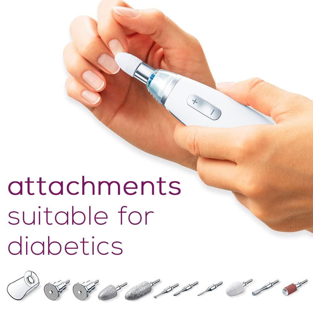 Beurer MP62 Professional Nail Drill Kit - Portable Electric File ...