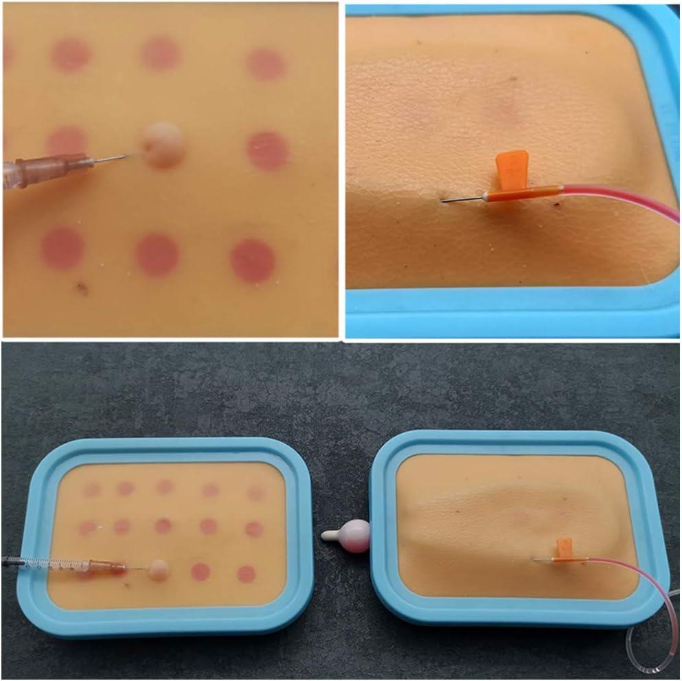 GRFIT Venipuncture IV Injection Training Pad - 2 Pcs Silicone Skin ...