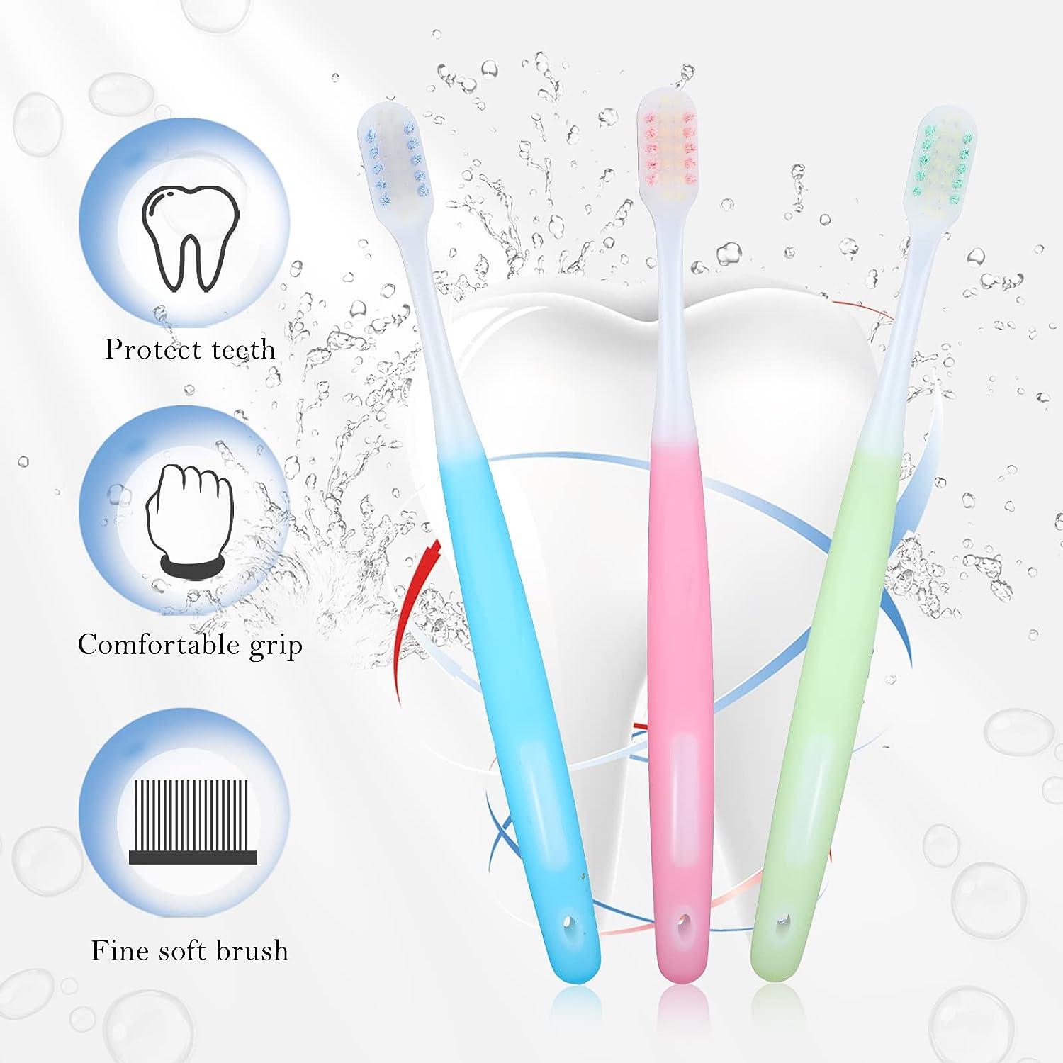 6-Piece Orthodontic V-Shaped Toothbrush Set with 40 Interdental Brushes ...