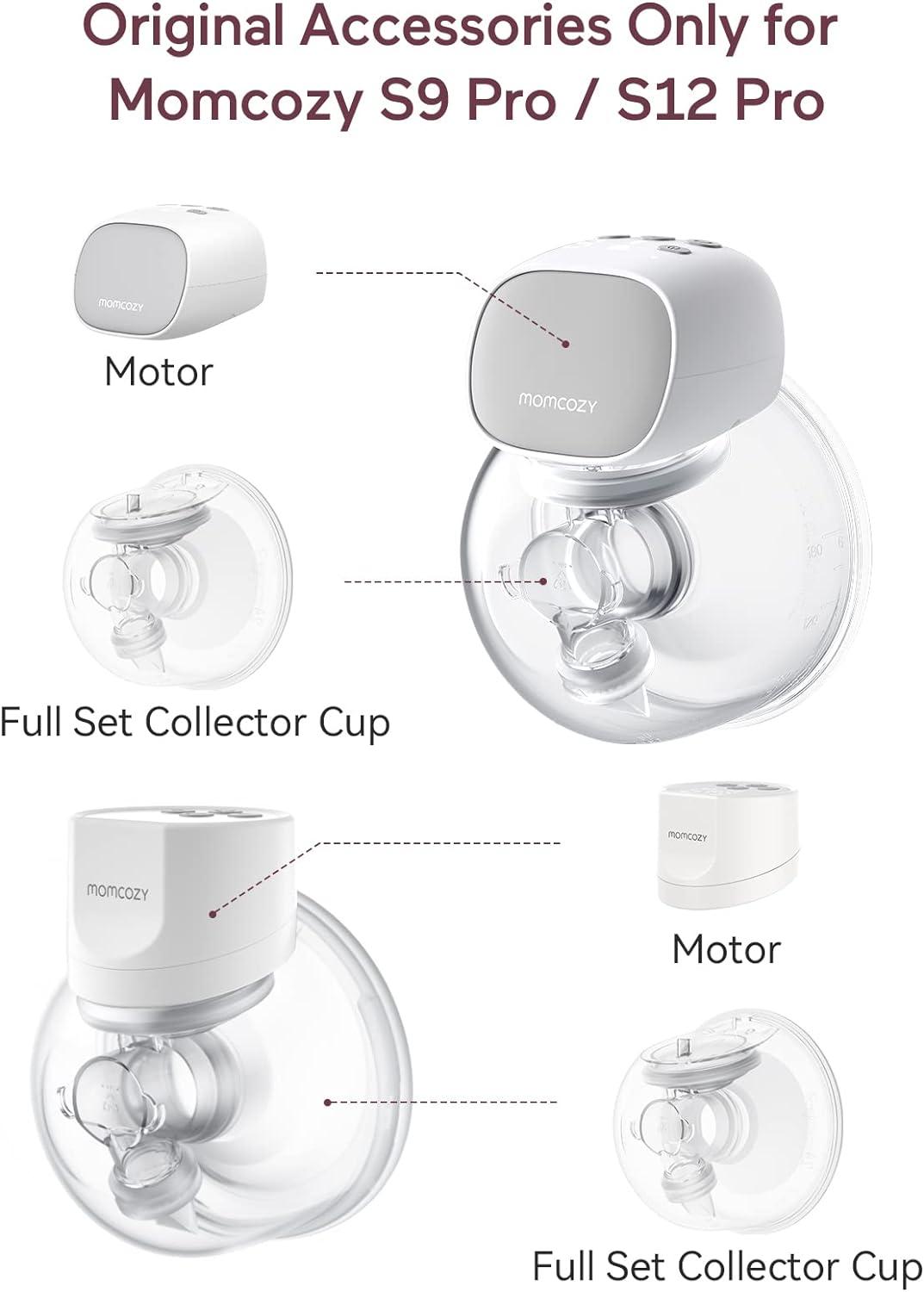 Momcozy Full Set Collector Cup for Momcozy S9 Pro/S12 Pro NOT for S9/S12. Original S9 Pro/S12 ...