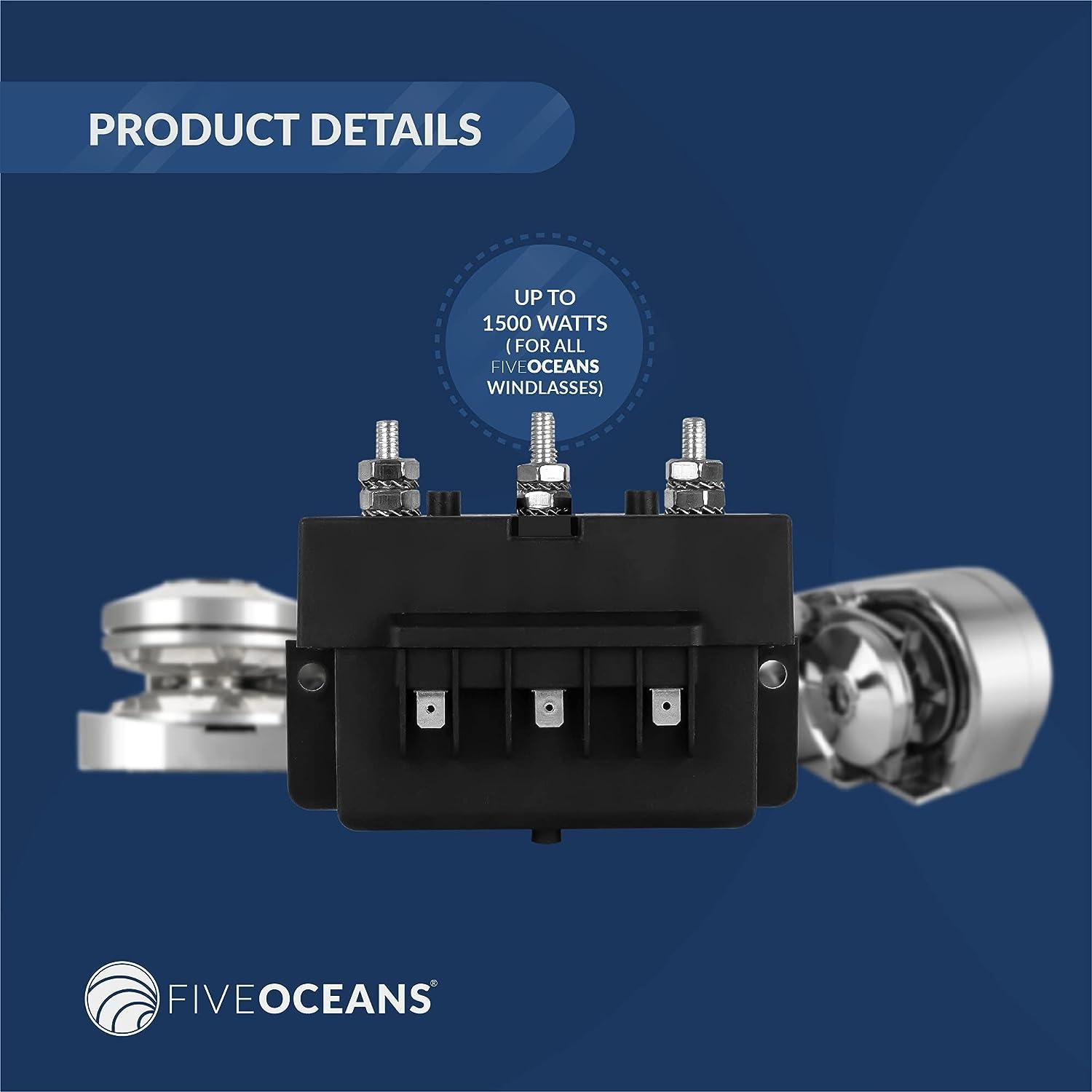 Five Oceans FO3293 Dual Direction Reversing Windlass Solenoid - 12V ...