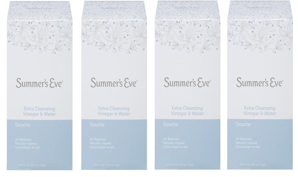 Summer's Eve Vinegar & Water Douche 4.5oz Bottles - Pack of 4 | PH ...