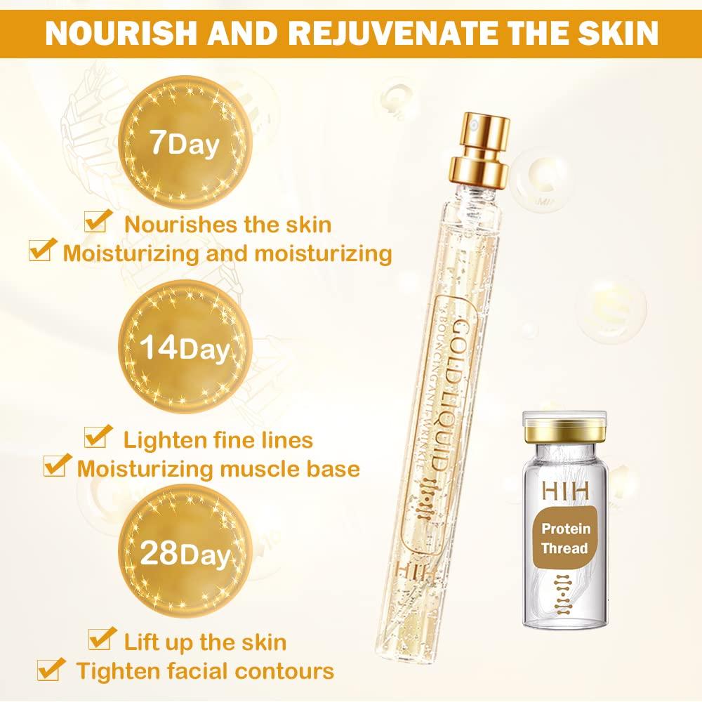 Protein Thread Lifting Set with Soluble Protein Thread and Nano Gold ...