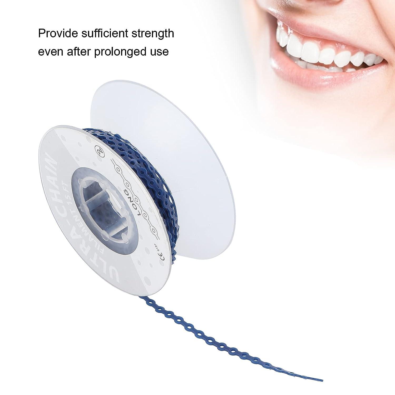 Orthodontic Rubber Chain - Blue Elastic Dental Brace Power Chain ...