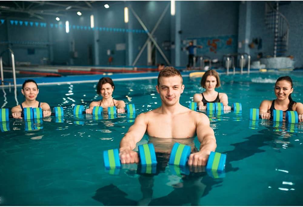 OSMOFUZE Aquatic Exercise Dumbbells - Set of 2 for Water Aerobics and ...