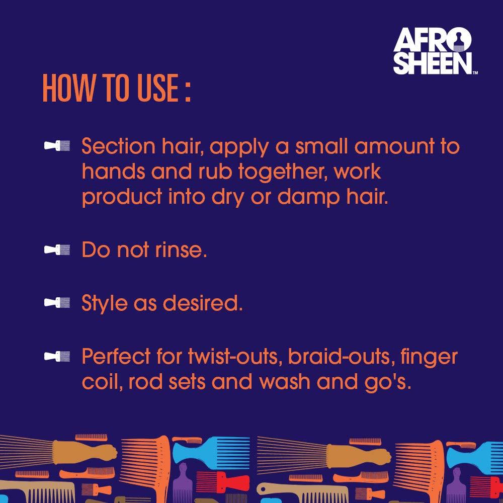 Afro Sheen Crown Defining Curl Cream with Shea Butter & Coconut Oil ...