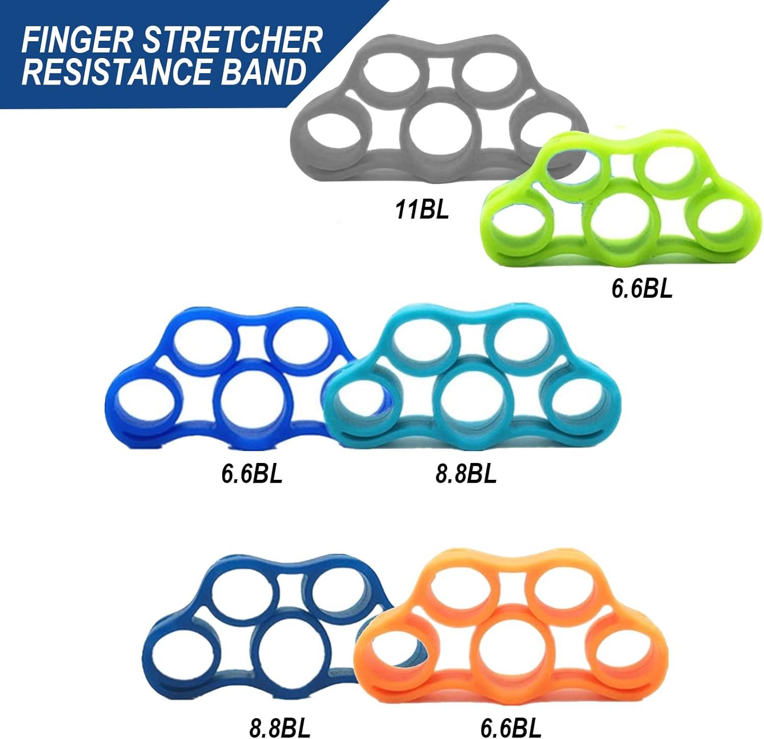 Silicone Finger Trainer 6 Pack | Finger Stretcher Rings for Strength ...