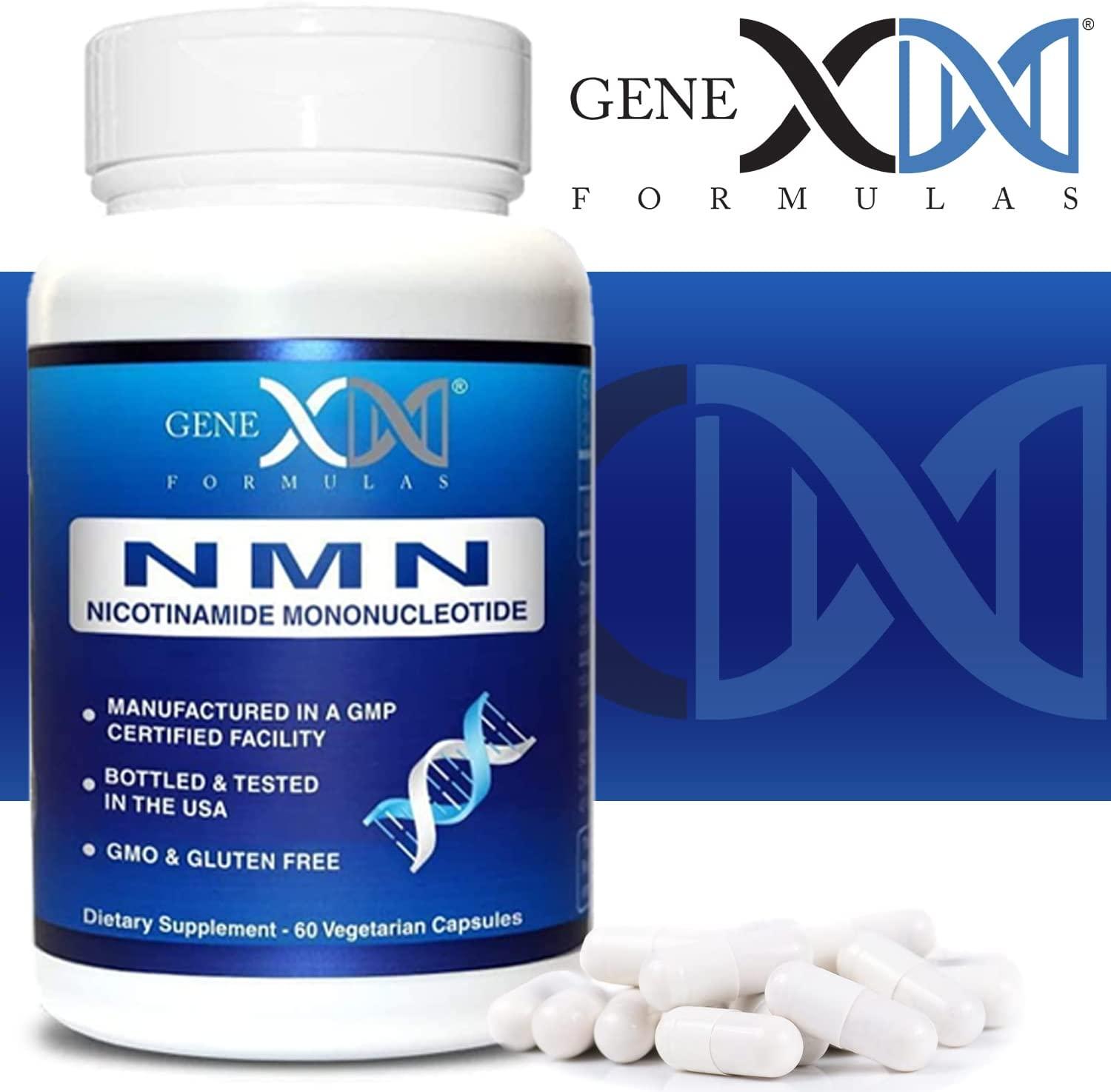 Genex Formulas NMN Nicotinamide Mononucleotide Supplements 250mg - 60 Capsules | 99% Pure NMN ...