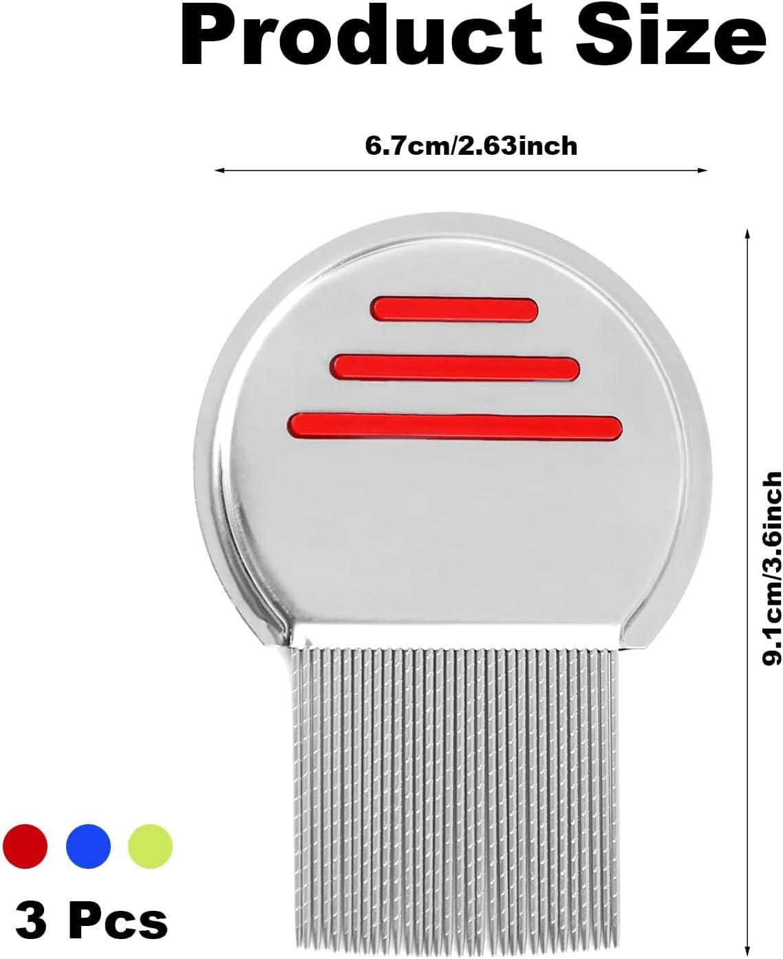 3PCS Nitty Gritty Nit Comb Fast Removal of Nits, Lice, and Dandruff ...