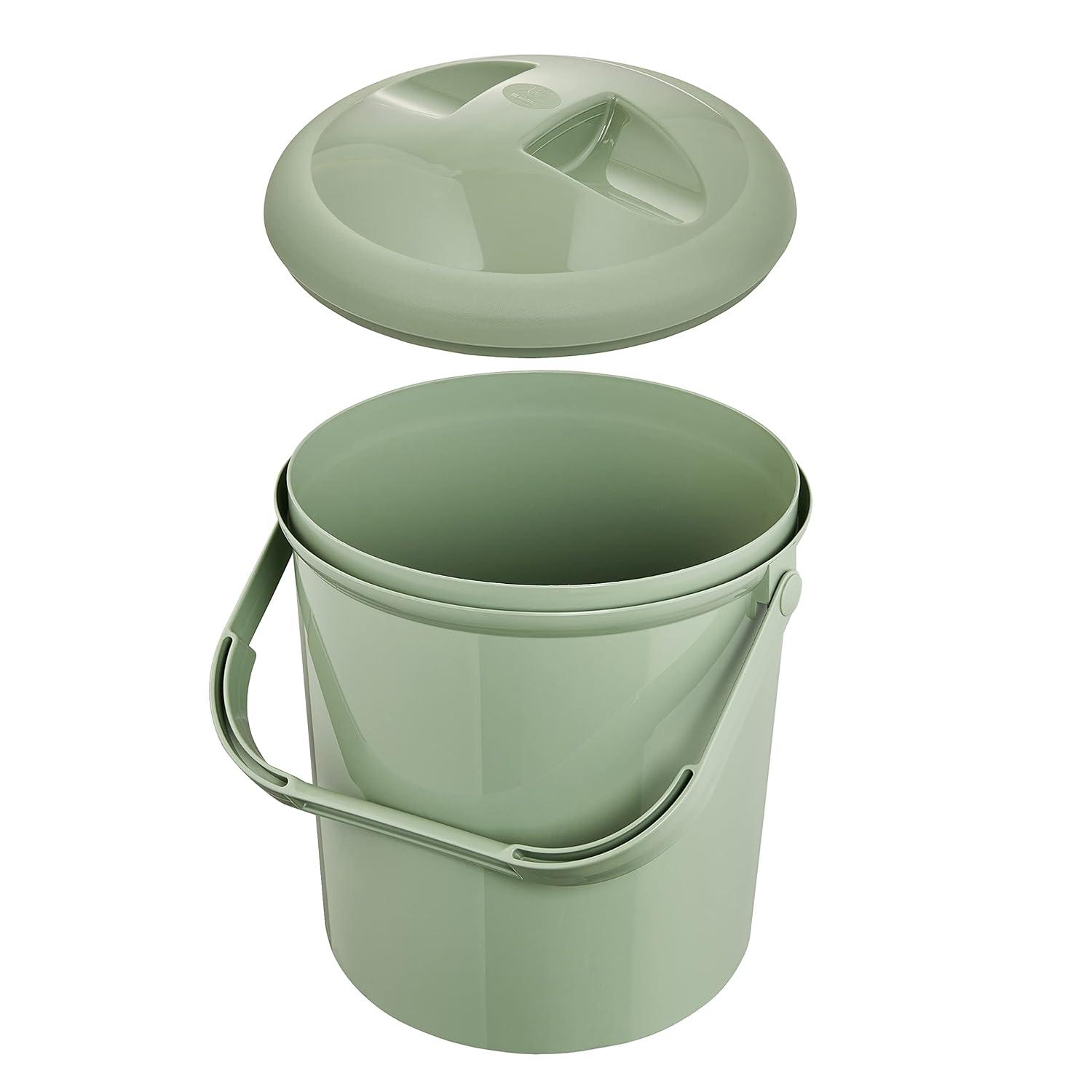 Rotho Babydesign Bella Bambina Diaper Pail - Shale Green | Eco-Friendly ...