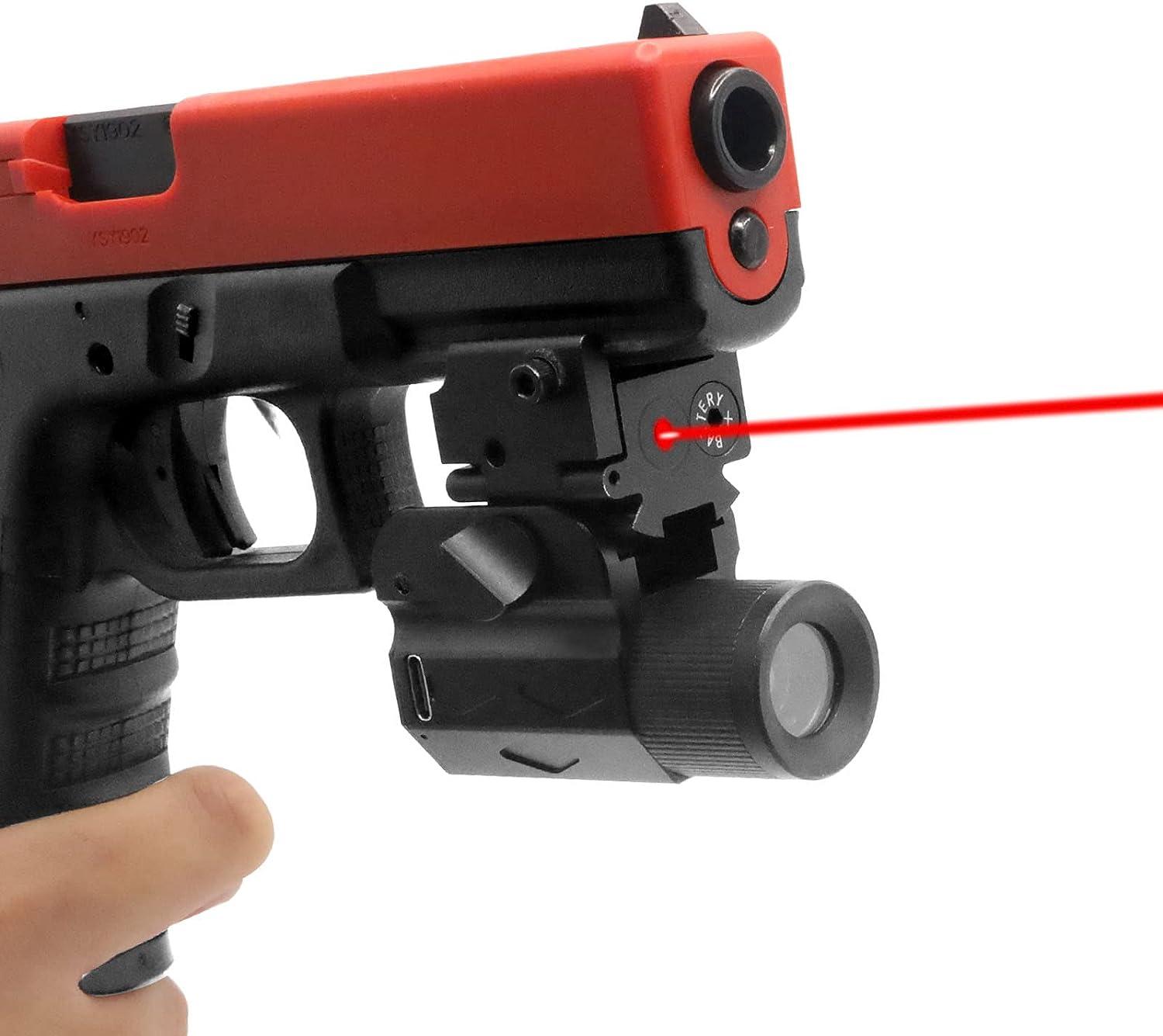 Nihowban Mini Red Laser Sight with Rail Mount for Weaver/Picatinny Rail ...