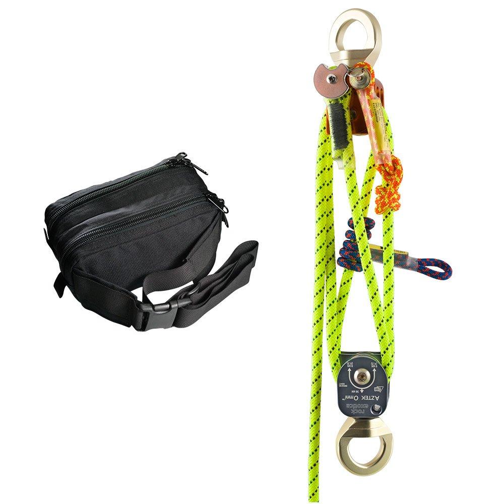 Rock Exotica Aztek Pulley Kit With Rope And Bag Complete Set For