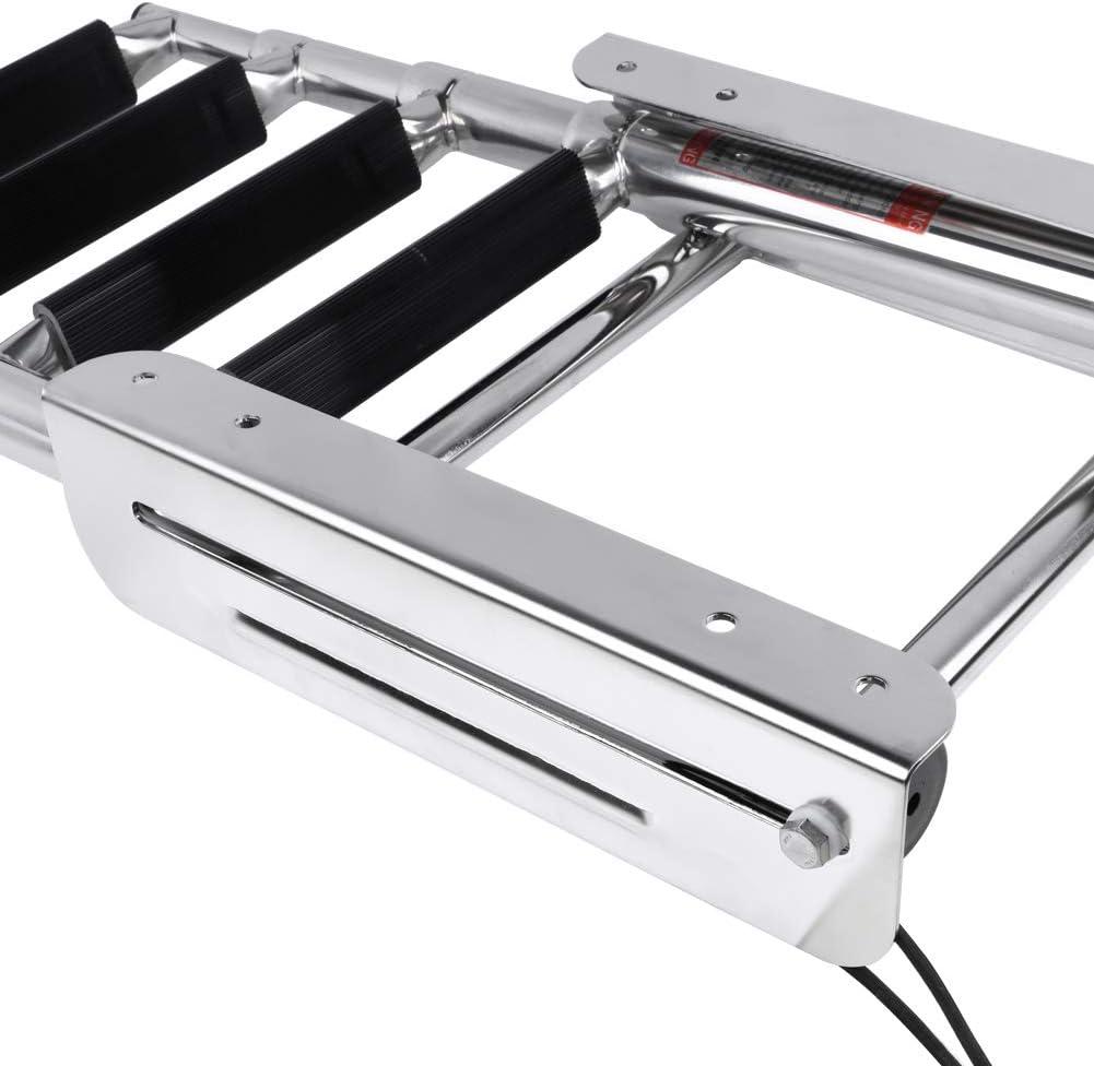 Marinebaby 4 Step Telescoping Boat Boarding Ladder - 316 Stainless ...