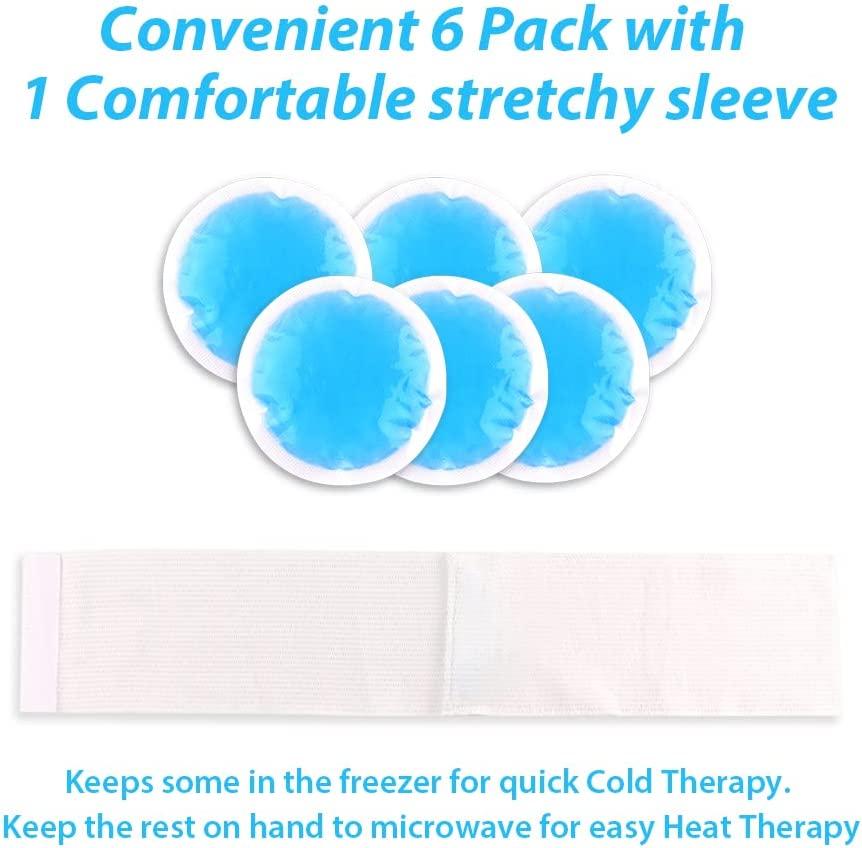 NEWGO Small Ice Packs for Injuries Reusable, 6 Pack Gel Cold Packs ...