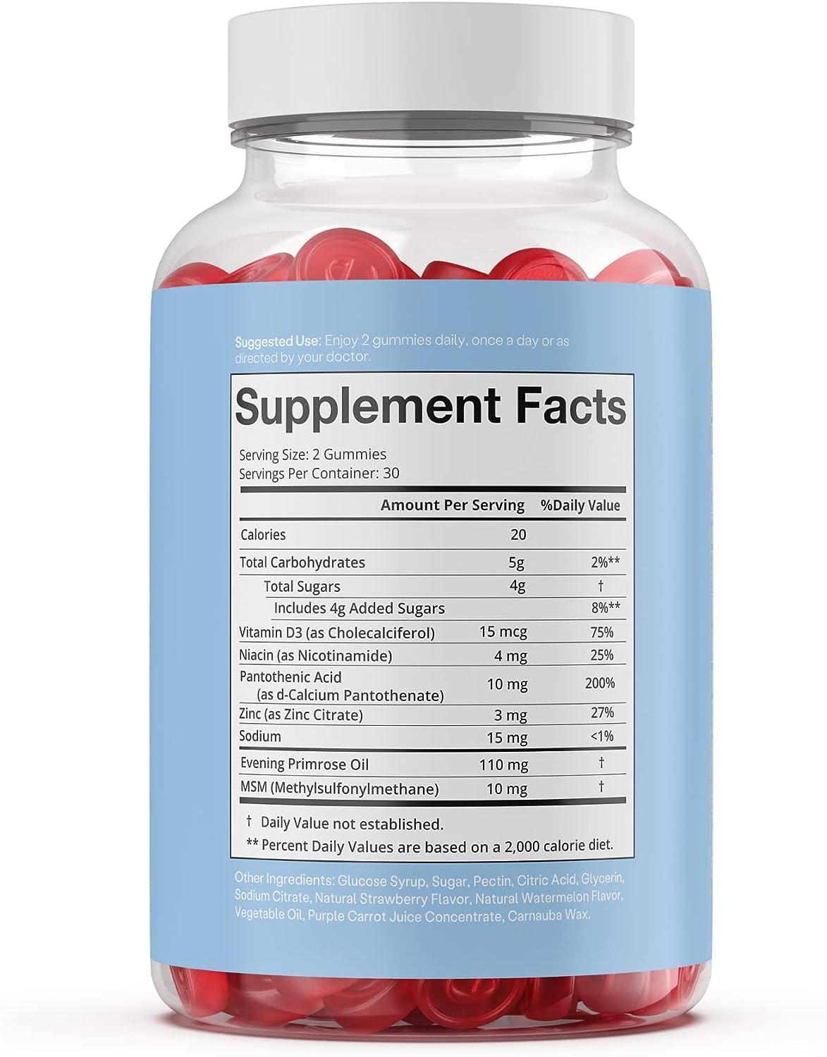 Embody 60 Multivitamin SOS Gummy | Vitamin D Supplement for Healthy ...