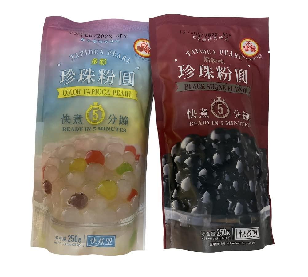 Bubble tea Tapioca Pearl (Pack of 2) - Black and Color 500g | Buy Now ...