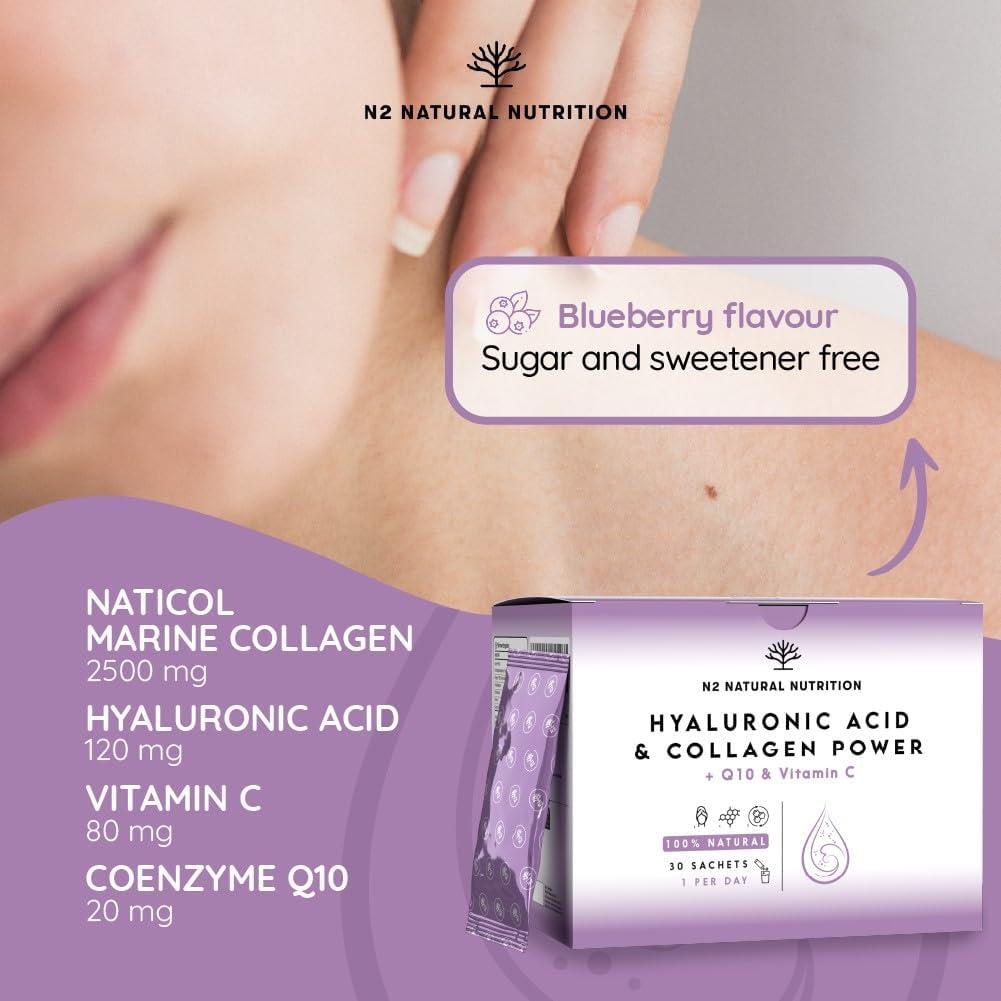 N2 Natural Nutrition Hyaluronic Acid & Collagen Power Sachets - High ...