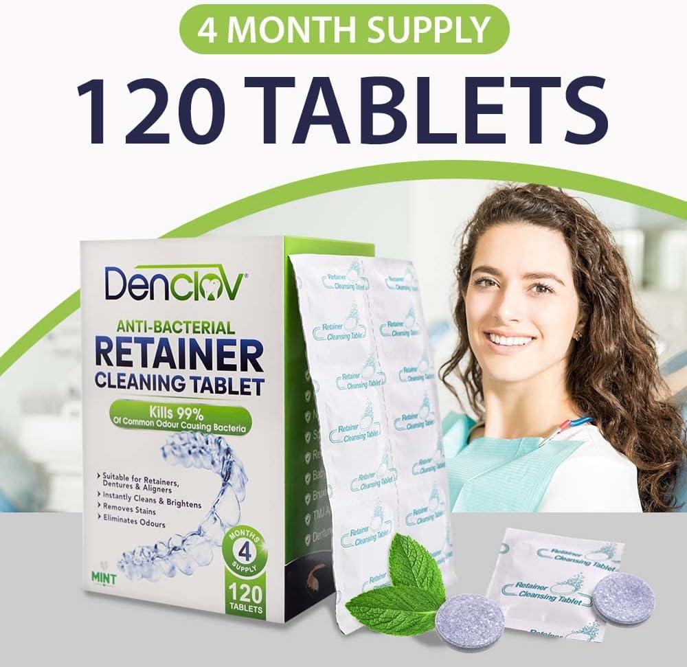 Retainer Cleaning Tablets - Fresh, Stain-Free for Invisalign Aligners ...