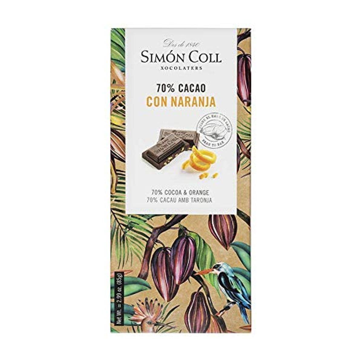 Simon Coll | Dark Chocolate with Orange 100g | Buy Now with Express ...