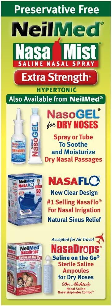 NeilMed NasaMist Hypertonic Saline Spray - Clear Sinus Congestion | Buy ...