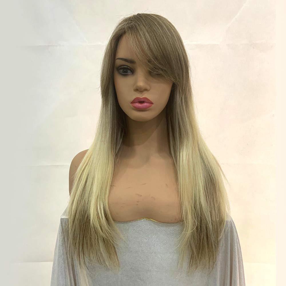 Shop Brazilian Curly & Straight Long Brown Wigs for Women 50s 60s 70s ...