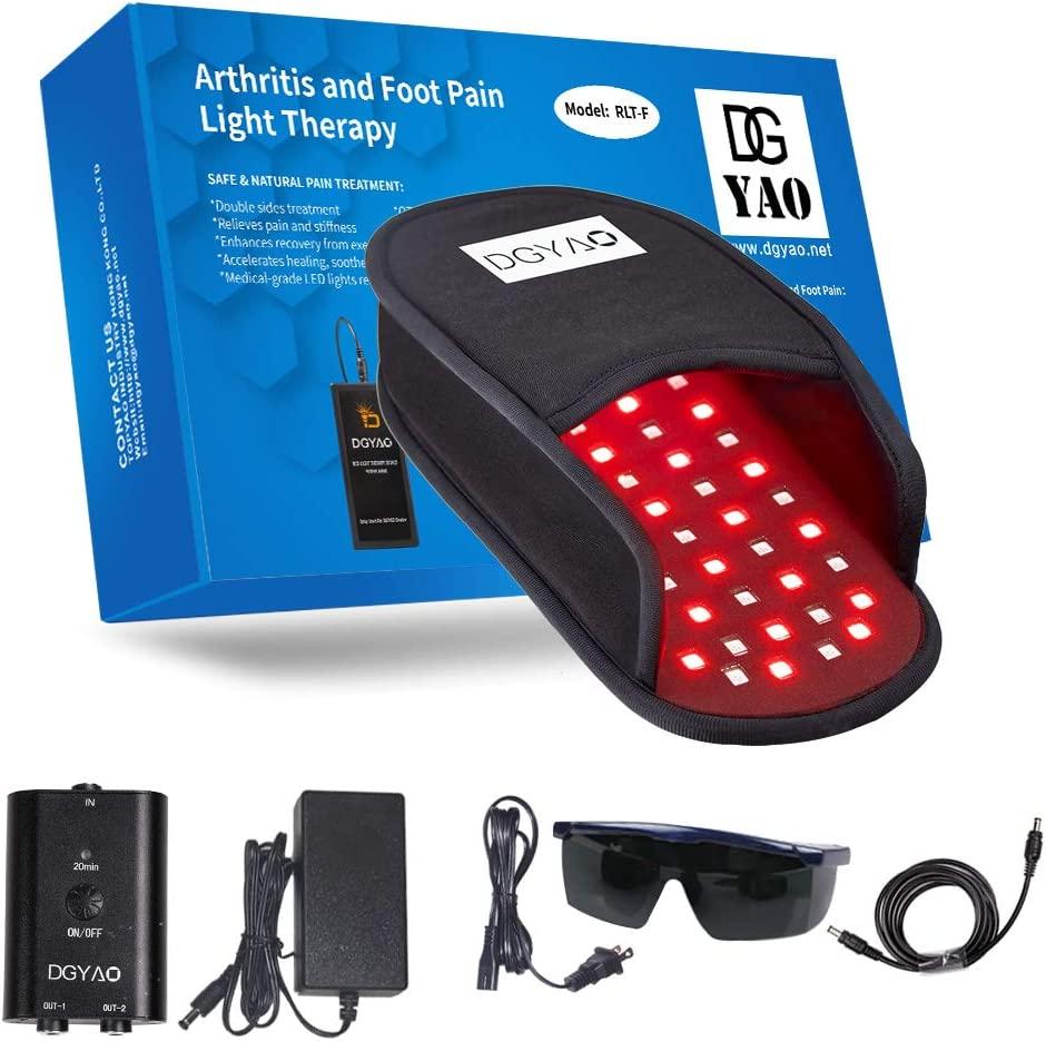DGXINJUN Red & Infrared Light Therapy Device for Foot Pain Relief ...