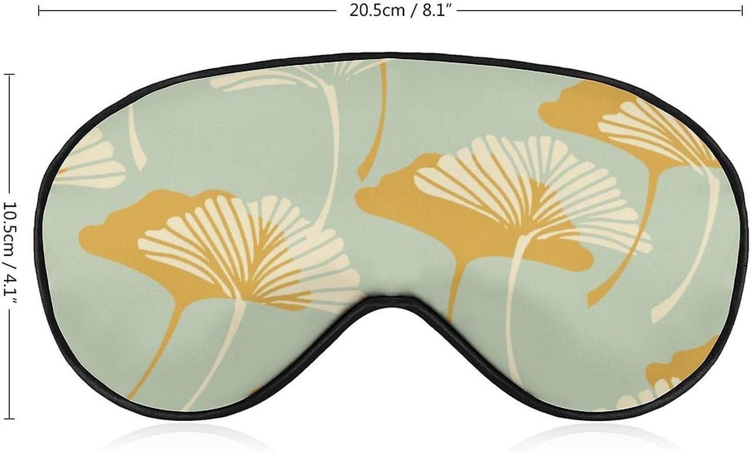 Ginko Leaves Sleep Mask - Adjustable Blindfold for Men & Women | Blocks ...