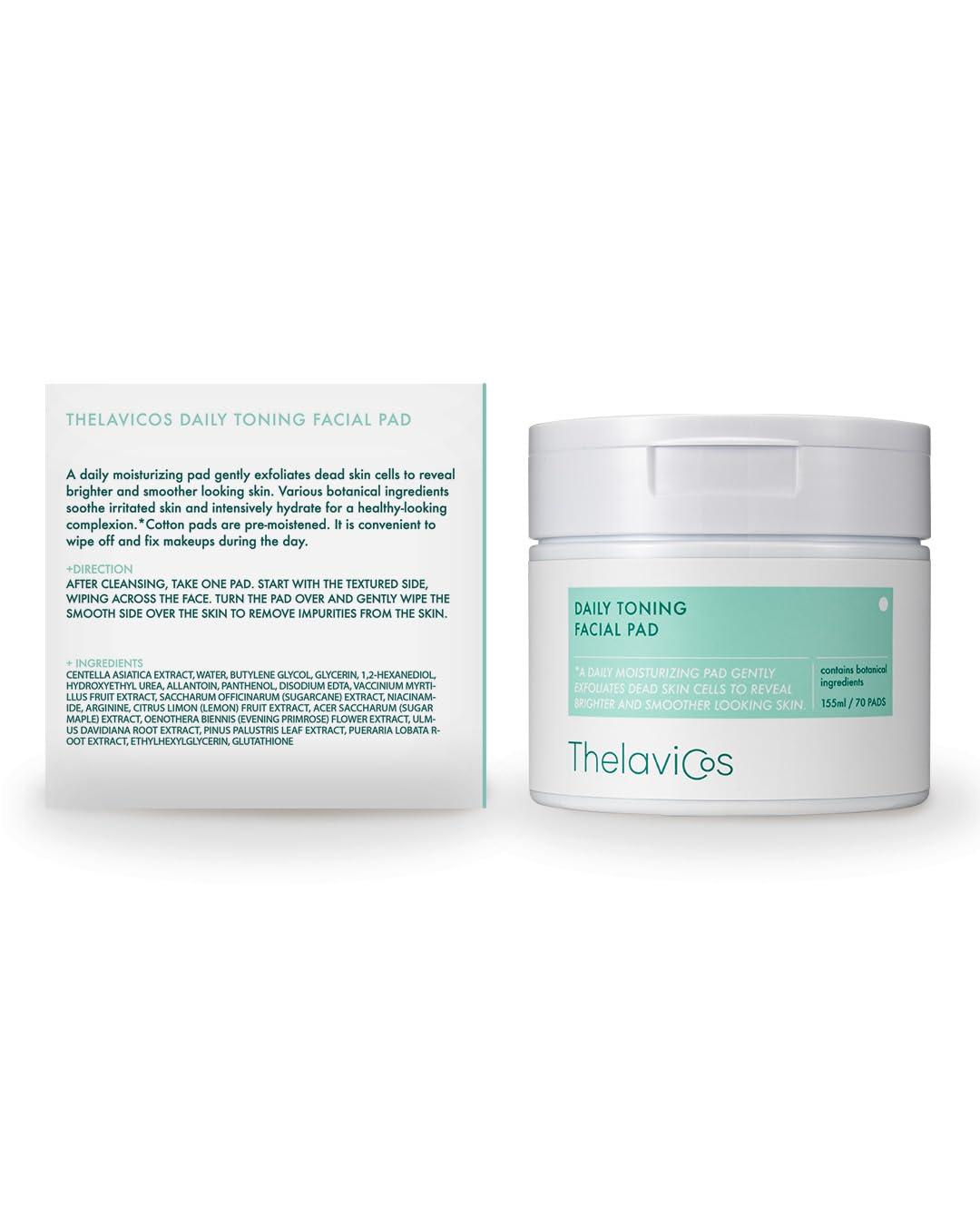 Daily Toning Facial Pad - Soothing Korean Skincare for Sensitive Skin ...