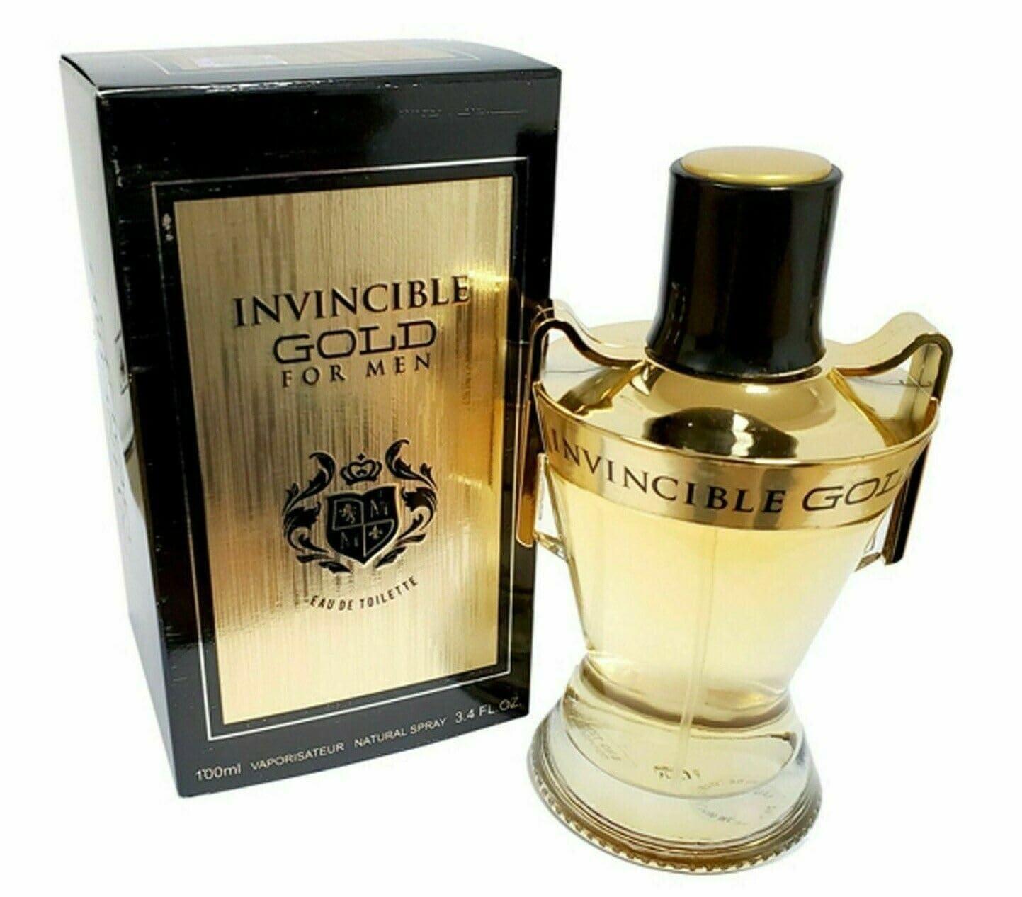 INVINCIBLE GOLD men's designer cologne 3.4 oz spray by MIRAGE BRANDS
