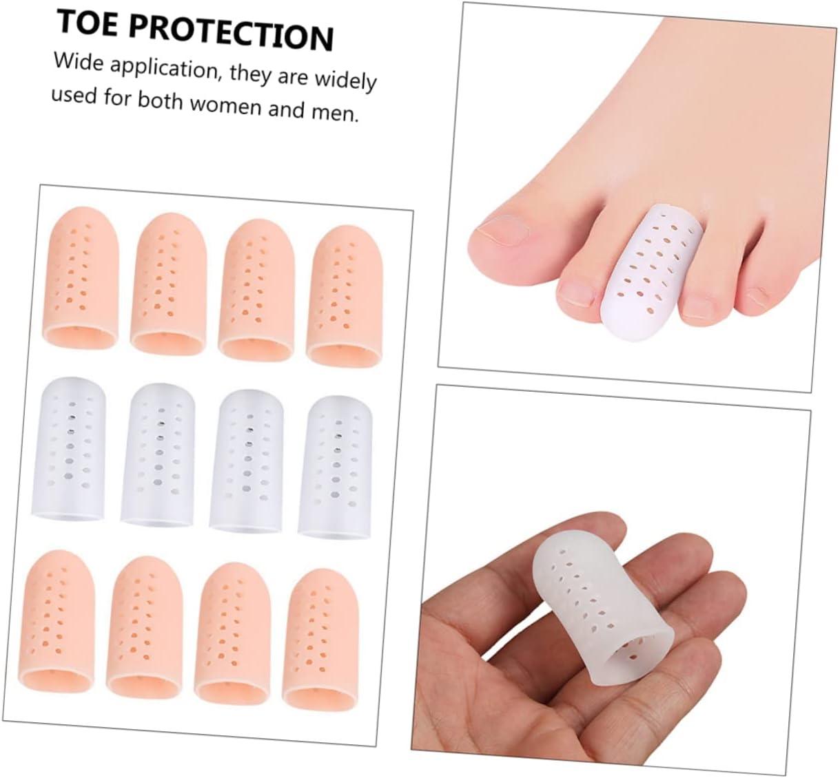 SECFOU 6 Pairs Toe Splitter Toenail Blister Caps Toe Caps Silicone Toe ...