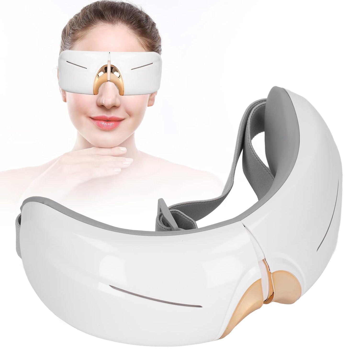 Eye Massager - Heated Vibrating USB Rechargeable Device for Migraine ...