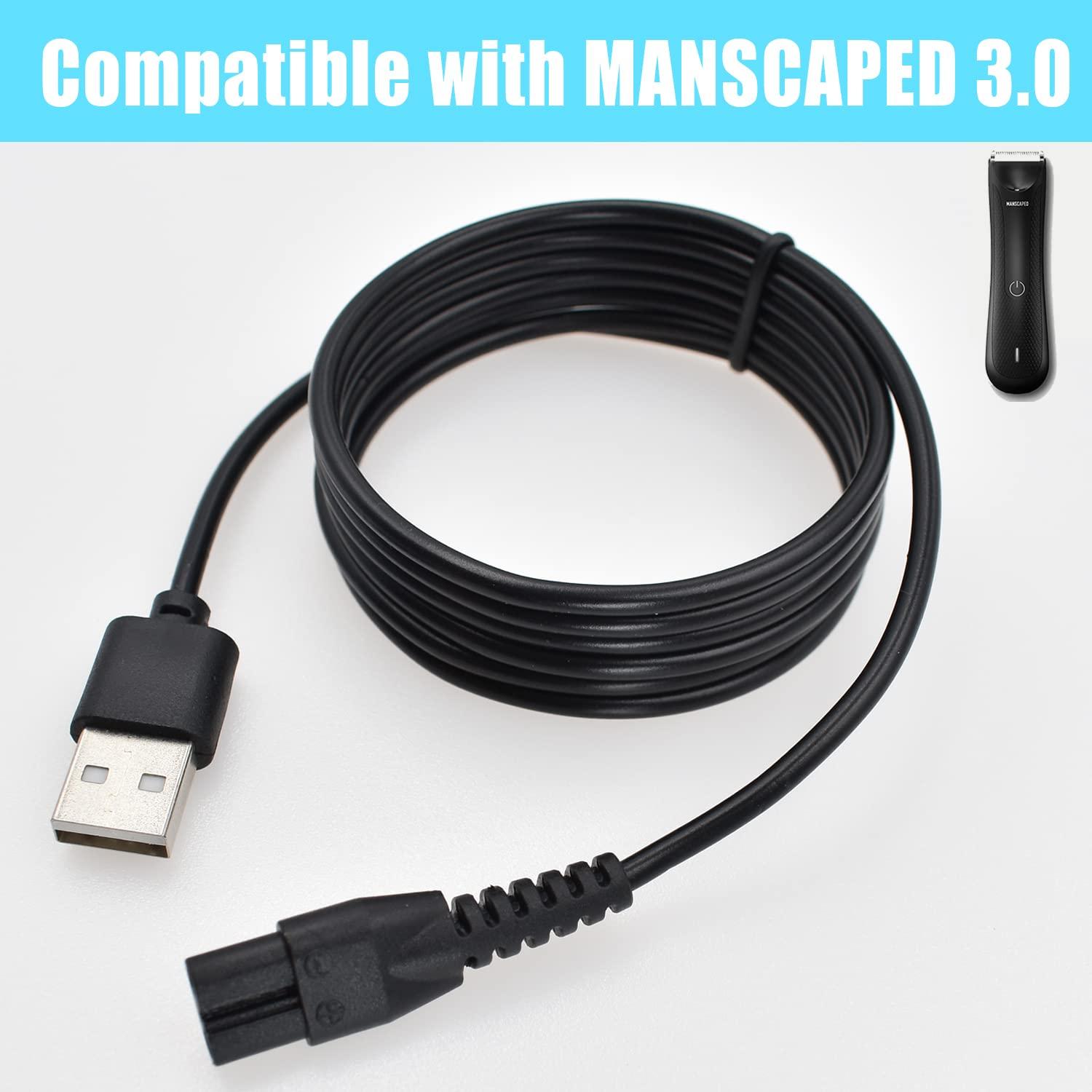Charger Cord Fit for Manscaped Lawn Mower 3.0/2.0 Electric Groin Hair ...