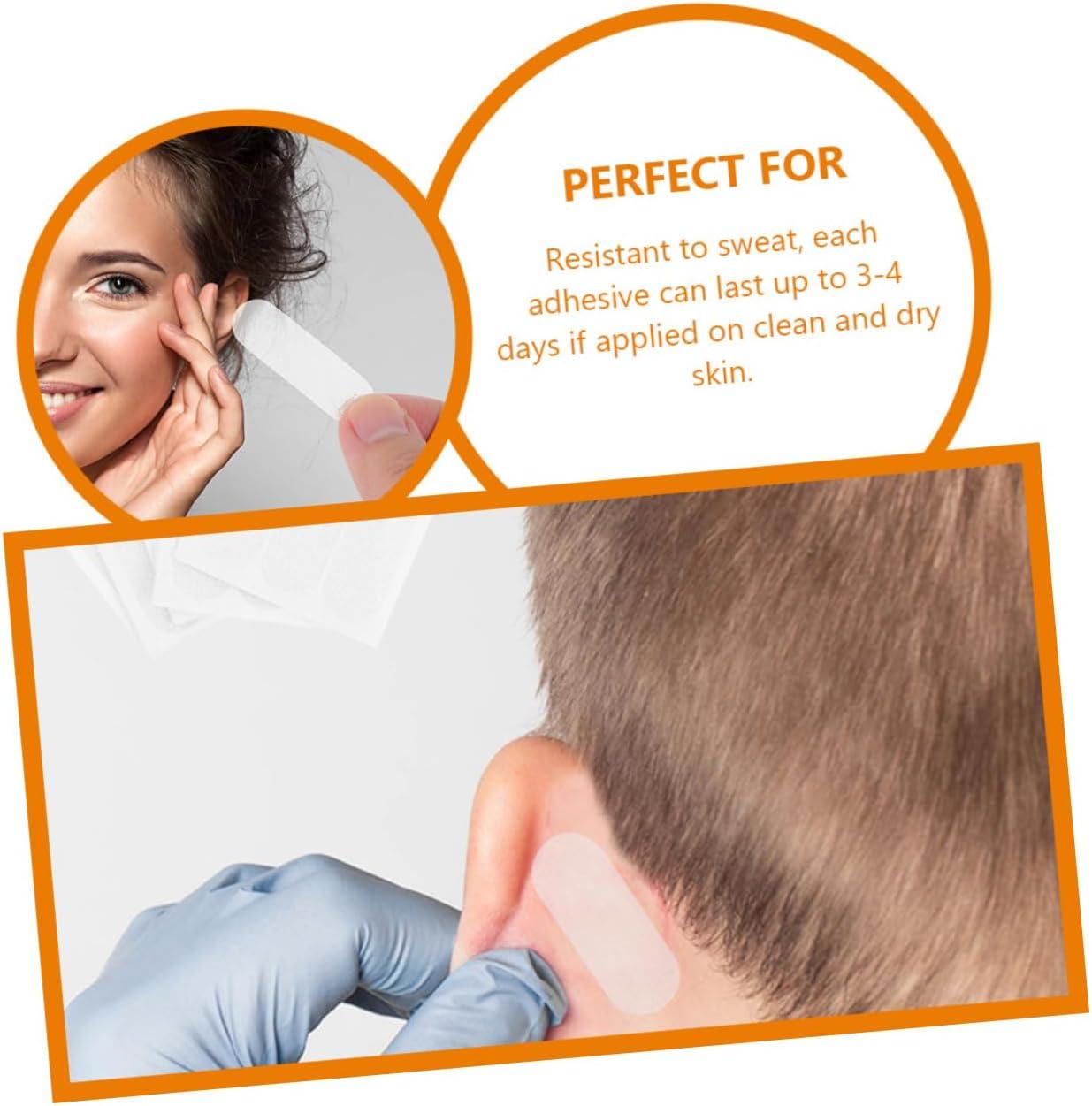 STOBOK 12pcs Ear Correction Stickers | Transparent Vertical Ear Tape ...