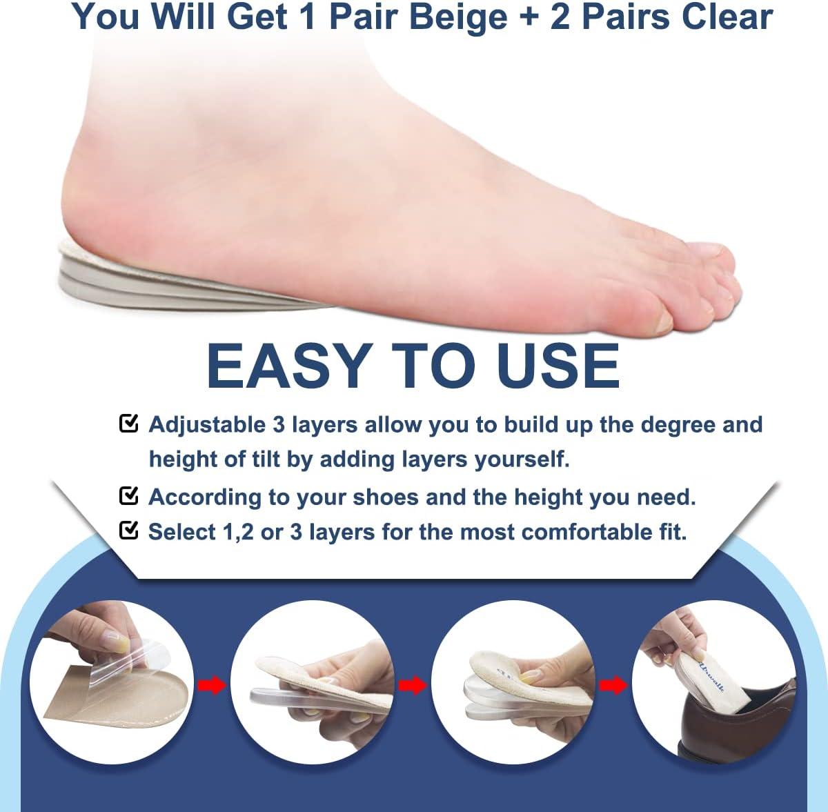 Urwalk Adjustable Supination & Over Pronation Corrective Insoles - 6 ...