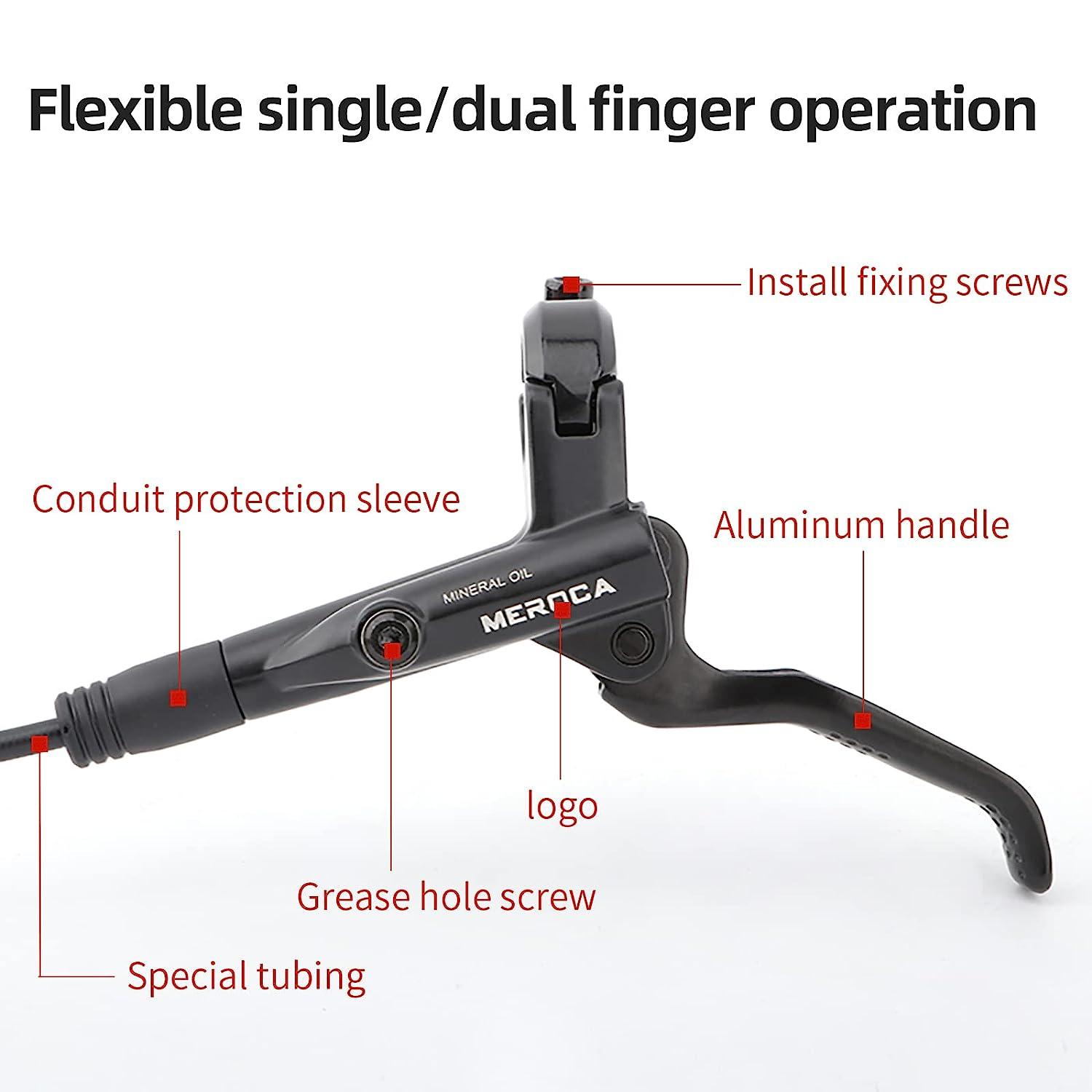 MEROCA M4 Four-Piston Hydraulic Disc Brake Set for Road and Mountain ...