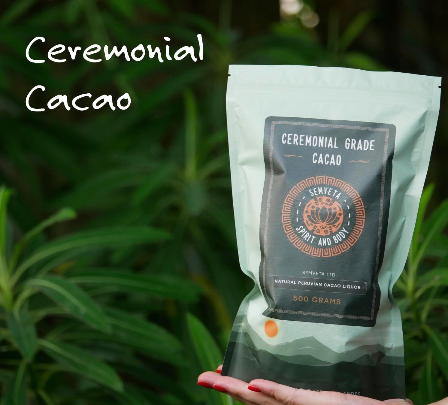 Organic Ceremonial Cacao 1KG - Peruvian Chuncho Bean Paste for ...