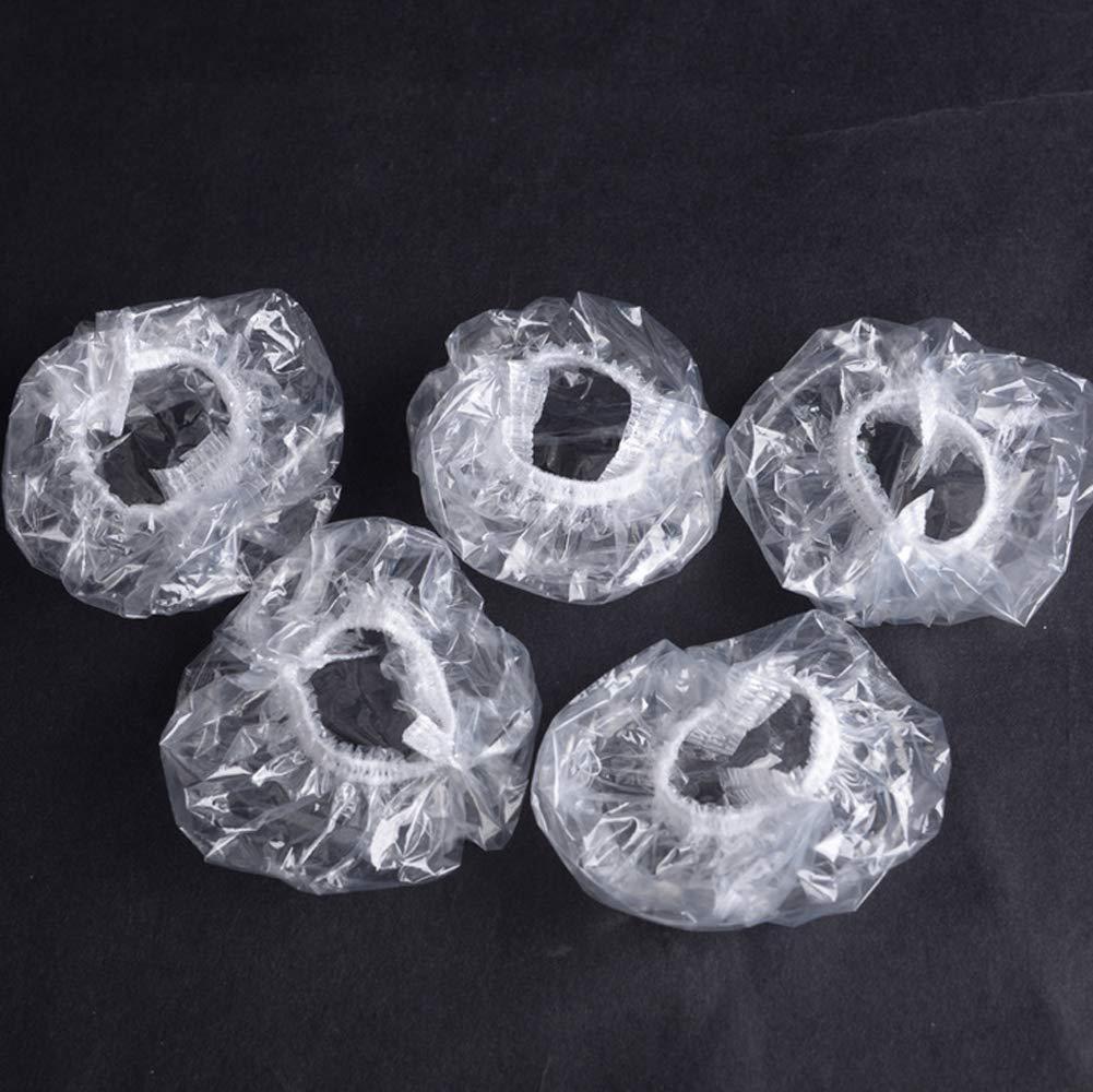 100Pcs Transparent EVA Disposable Ear Covers for Hair Dye - Water-proof ...