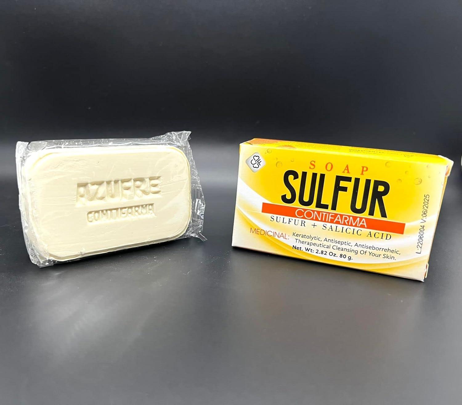 Sulfur & Salicylic Soap Acne Treatment (3 Pack) - Jab n de Azufre ...