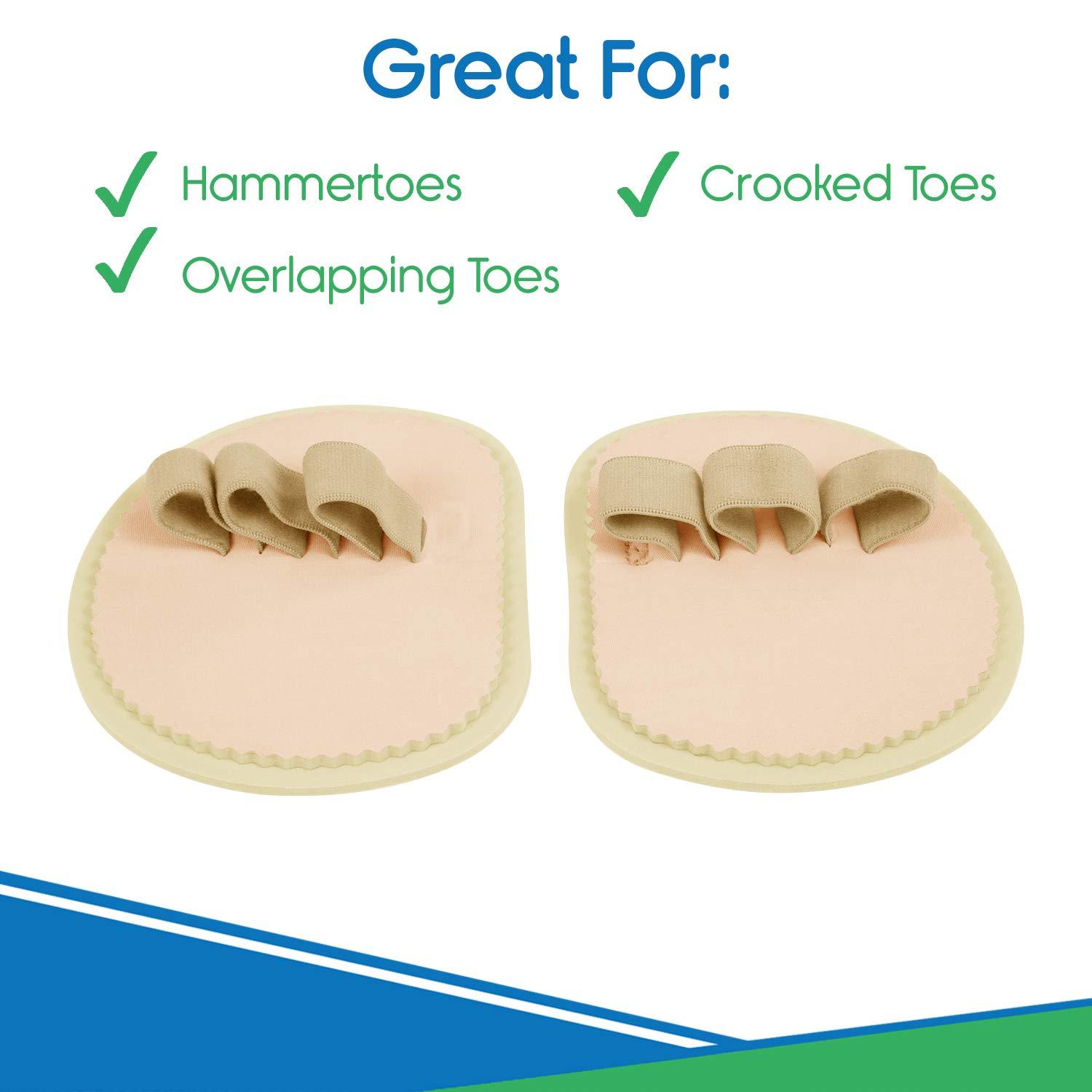 ViveSole Triple Hammer Toe Corrector for Women (Pair) - Metatarsal ...