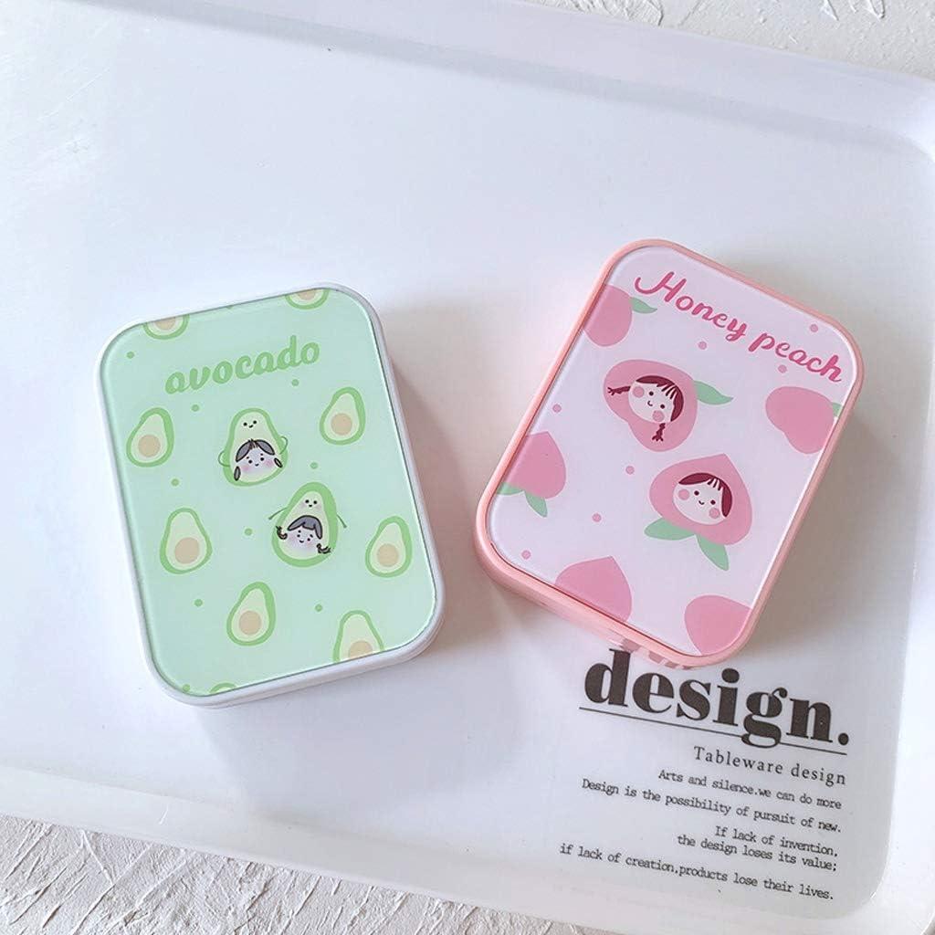 Portable Green Optometry Lens Container | Cute & Compact Contact Lens ...