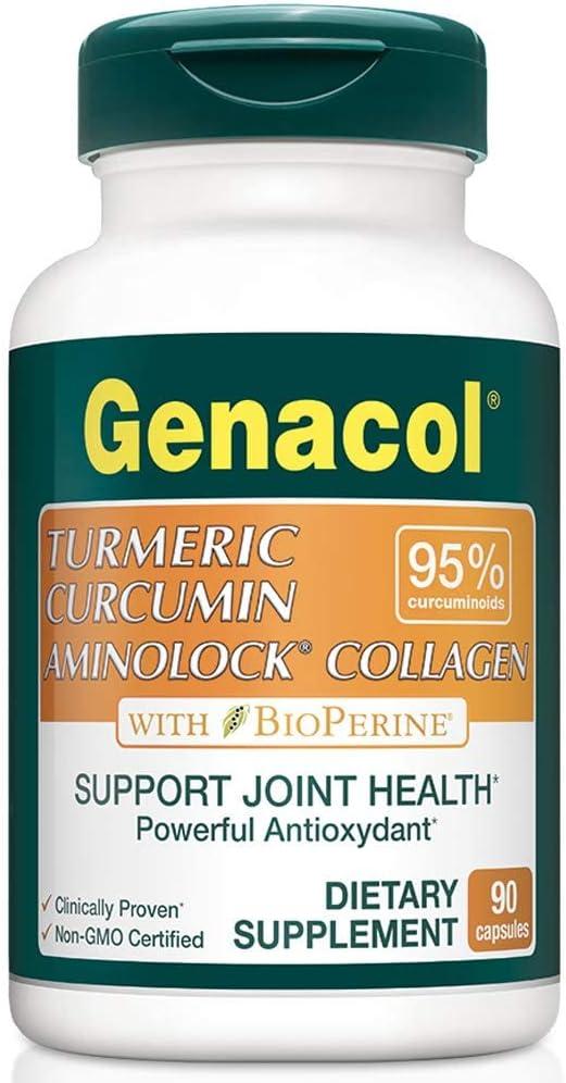 Genacol Turmeric Curcumin Collagen Supplement with 95% Curcuminoids ...