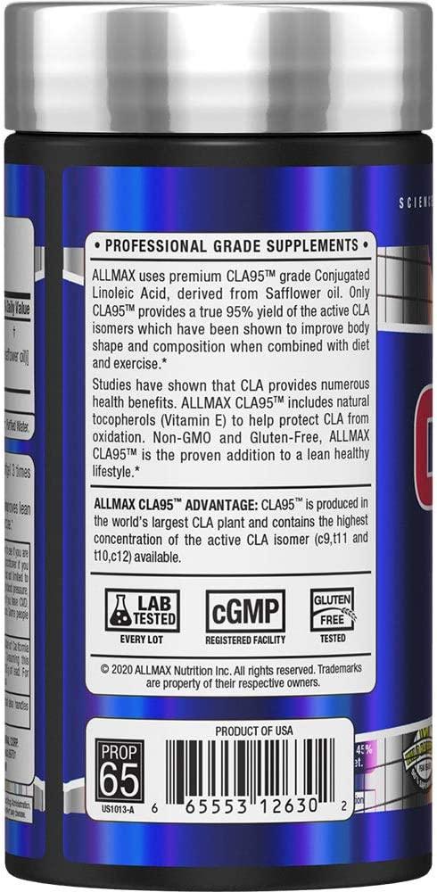 Allmax Nutrition CLA 90 Softgels - Conjugated Linoleic Acid Supplement ...