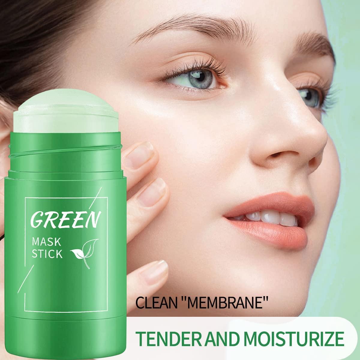 Green Tea Clay Mask Stick for Deep Cleanse and Blackhead Removal - Oil ...
