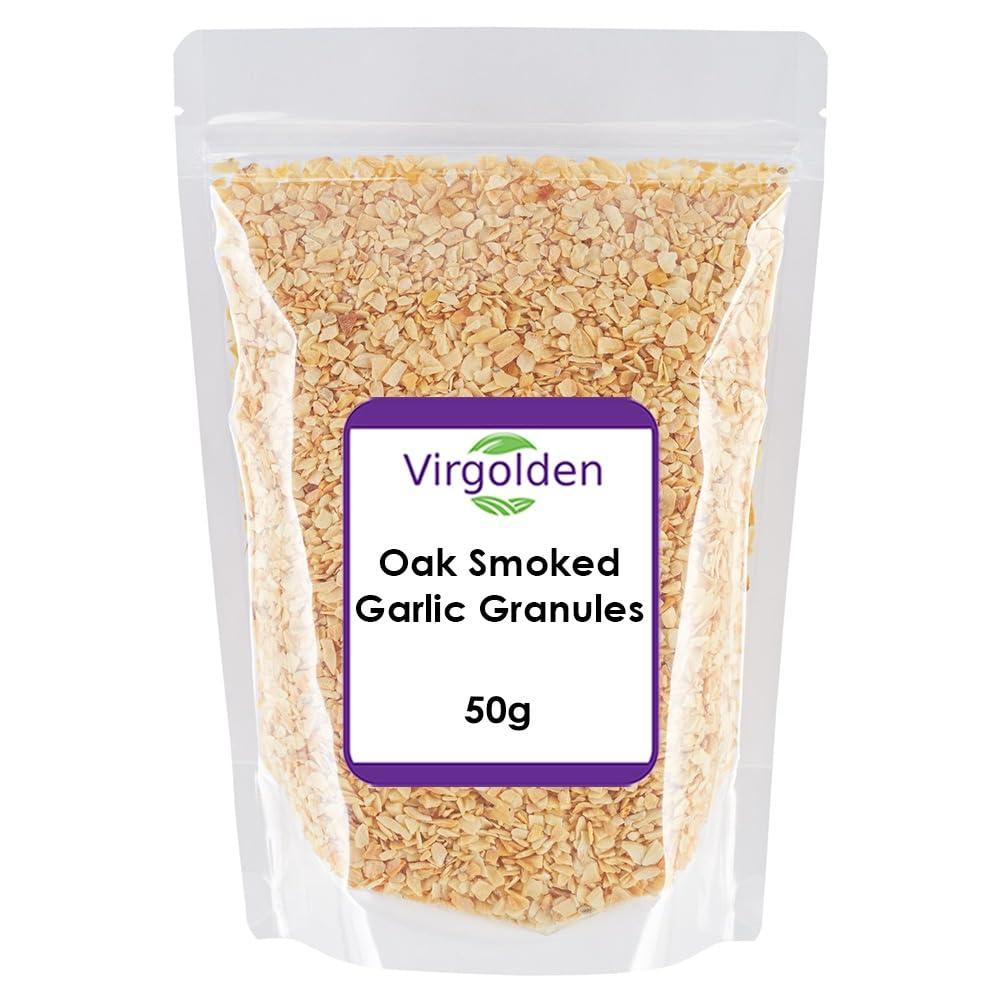 Virgolden Oak Smoked Garlic Granules 50g - Premium Quality Seasoning ...