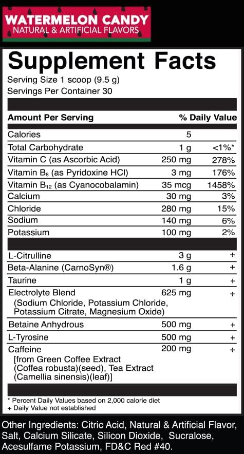 Rivalus Powder Burn Watermelon Candy 0.8lb | Intense Pre-Workout Energy ...
