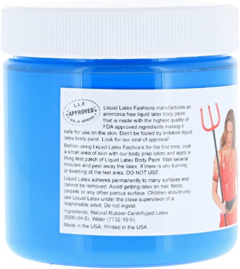 Blue Liquid Latex Body Paint - 4 Oz | Ammonia-Free | Cosplay Makeup for ...