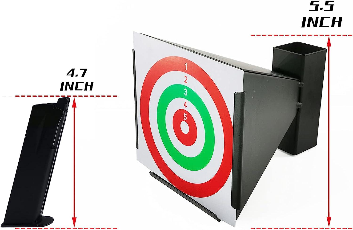 Atflbox BB Gun Trap with 50pcs Paper Target Bullet Catcher Shooting ...